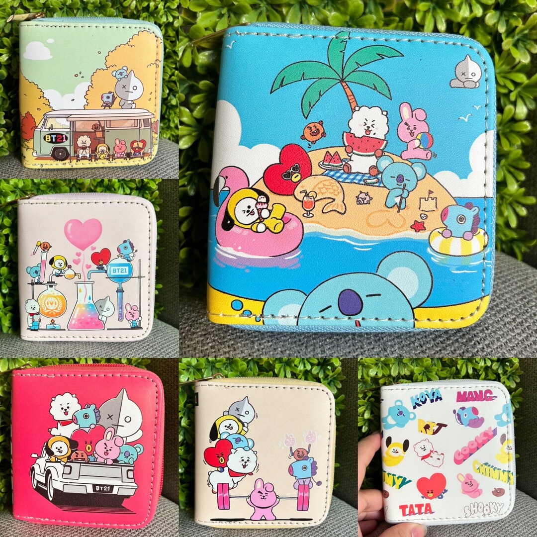 Super Cute BTS/BT21 Wallet - Etsy