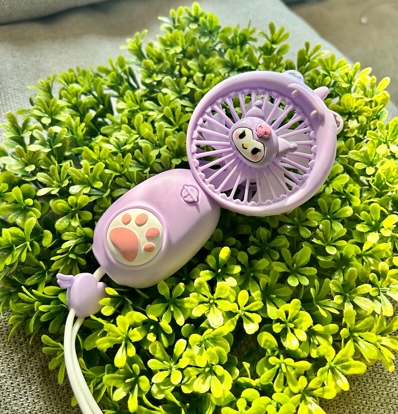 Mini Cute Hello Kitty, My Melody, Kuromi Portable Hand Fan - Etsy