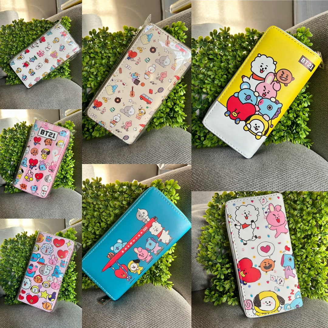 Super Cute BTS/BT21 Wallet - Etsy