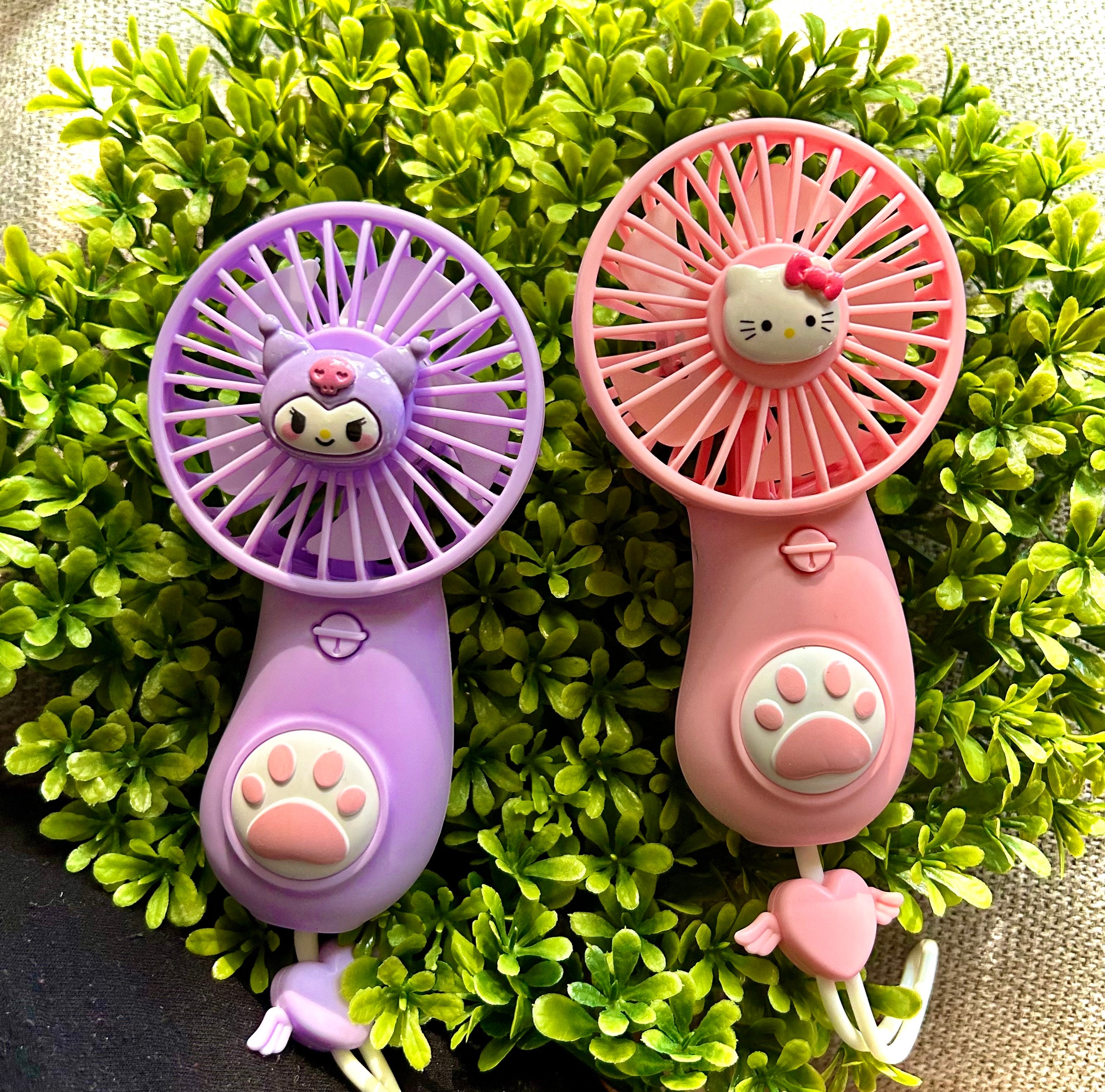 Mini Cute Hello Kitty, My Melody, Kuromi Portable Hand Fan - Etsy