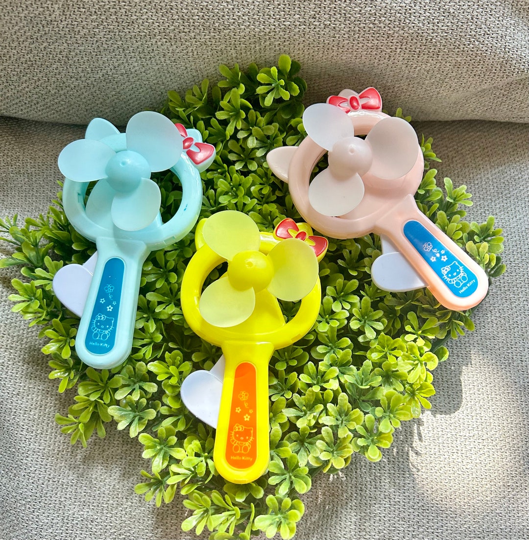 Mini Hello Kitty Manual Hand Fan - Etsy