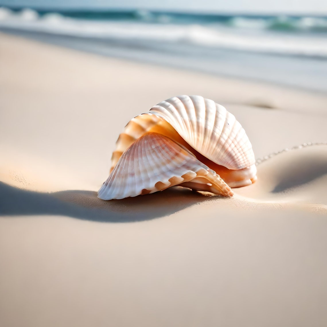 Exquisite Seashell Art - Beach Inspired Wall Decor - Unique Digital Art ...