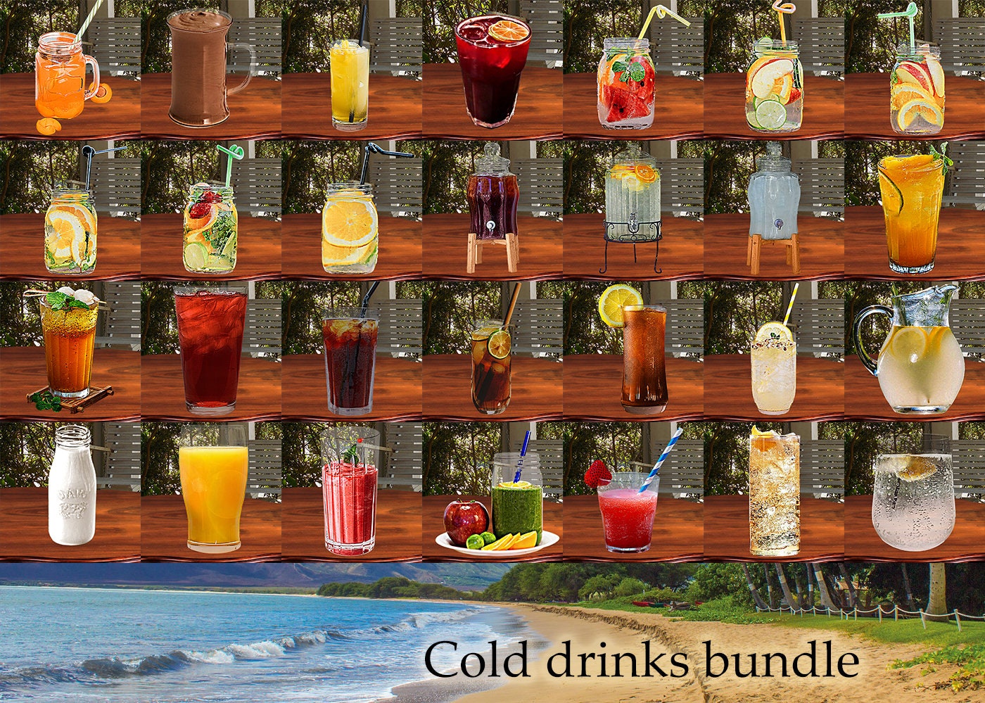 Cold Drinks: 28 High-res PNG Images - Etsy