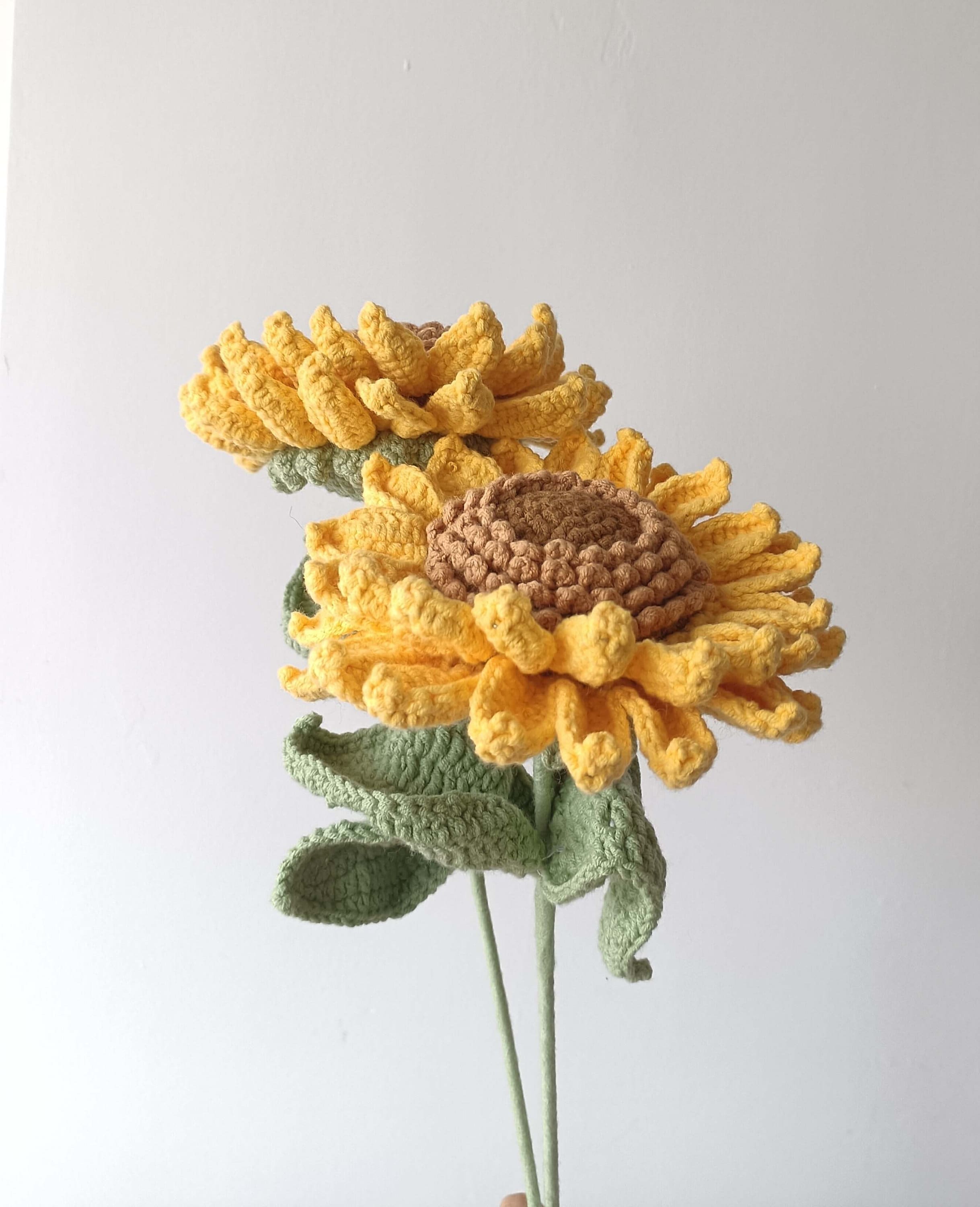 Woolen Knitting Sunflowers,hand Knitted Flowers,christmas Gift,gfit for ...