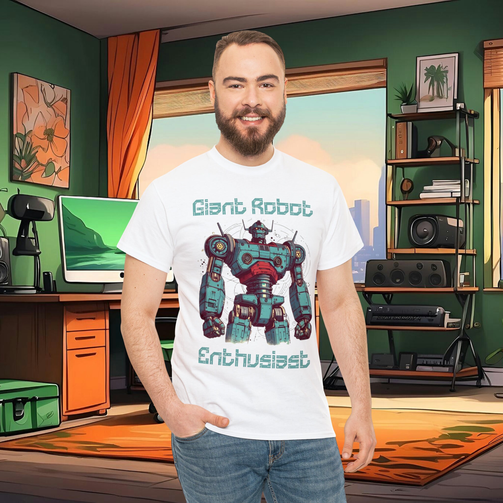 Anime Giant Robot T-shirt, Mech Tee, Mecha Cartoons for Kids, the Iron ...