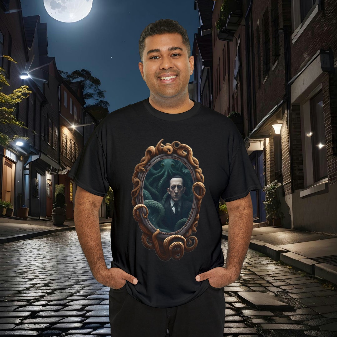 HP Lovecraft Cthulhu Mythos T-shirt, Gift for Nerds and Geeks, Sci-fi ...