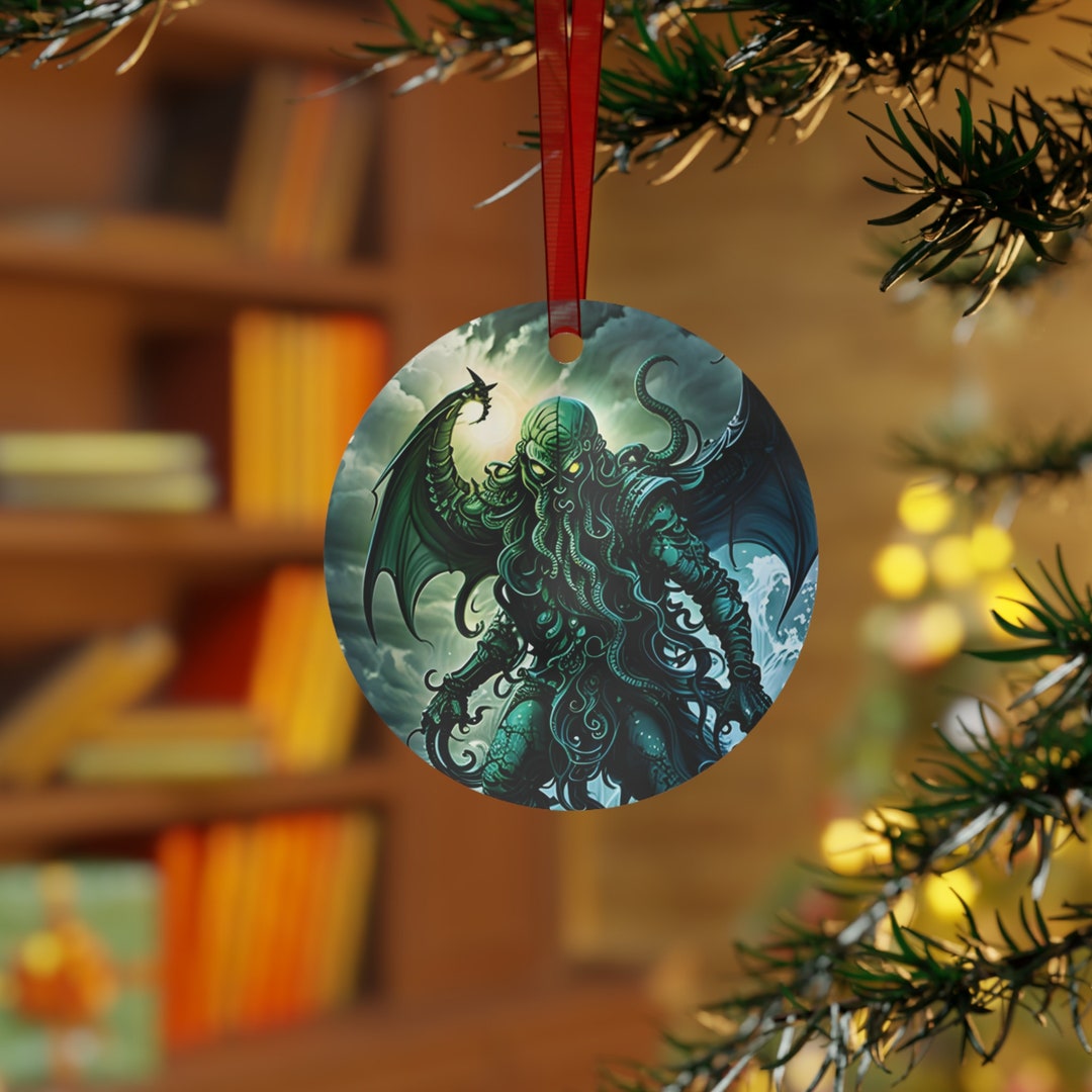HP Lovecraft Cthulhu Decoration, Mythos Christmas Ornament, Cthulhu ...