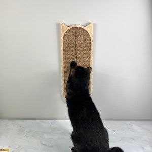Wall Mounted Cat Scratching Post, Interactive Cat Scratcher, Gift for ...