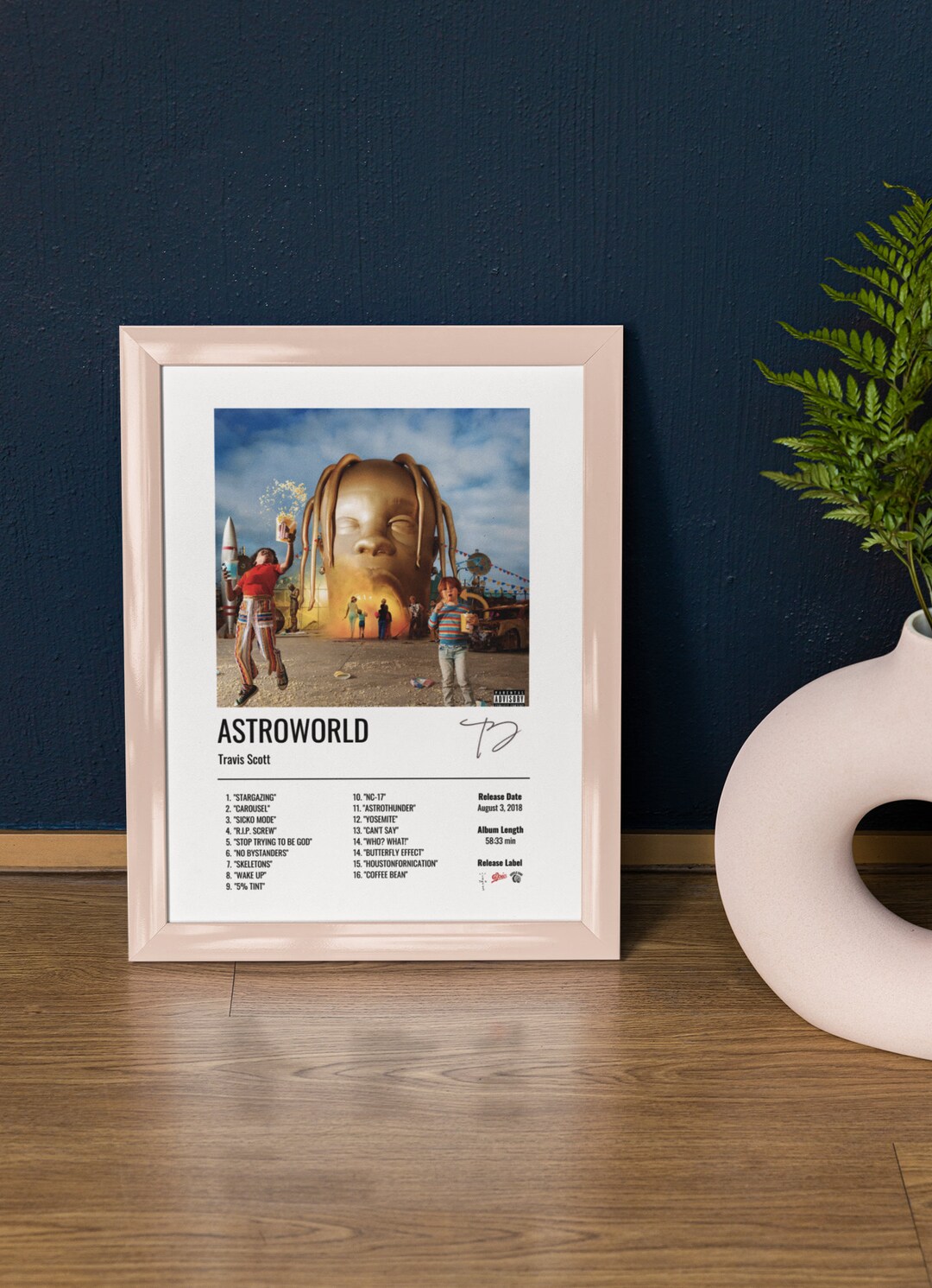 Travis Scott ASTROWORLD Poster Album Cover Digital - Etsy UK