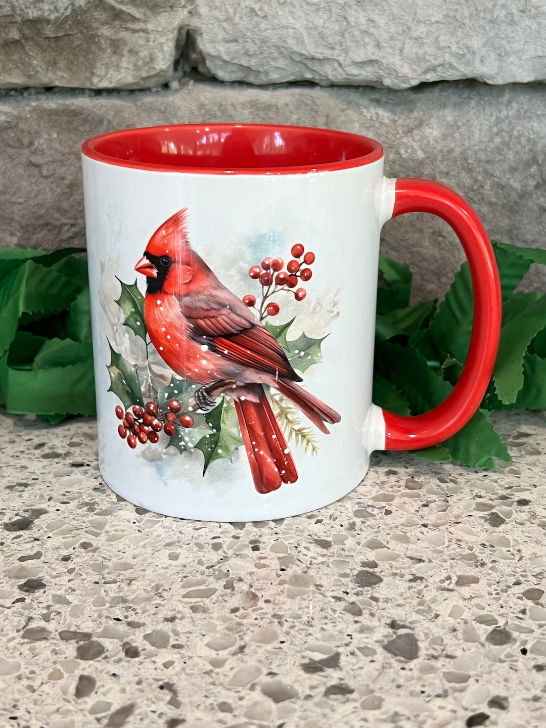 Cardinal Mug Gift for Her Cardinal Lover Mug Ceramic 11oz Cardinal Art ...