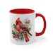 Cardinal Mug Gift for Her Cardinal Lover Mug Ceramic 11oz Cardinal Art ...