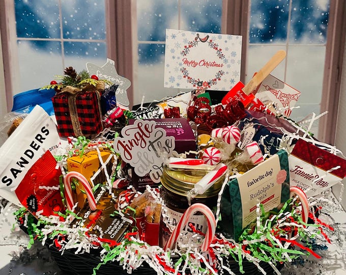 Holiday Gift Baskets With Snacks, Sweets and Seasonal Drinks – Custom ...