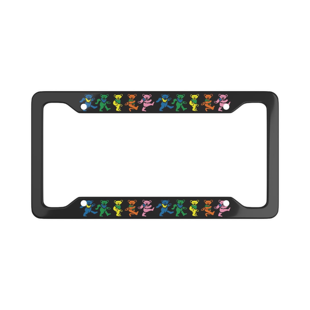 Grateful Dead License Plate Frame With Dancing Bears Deadhead Car ...