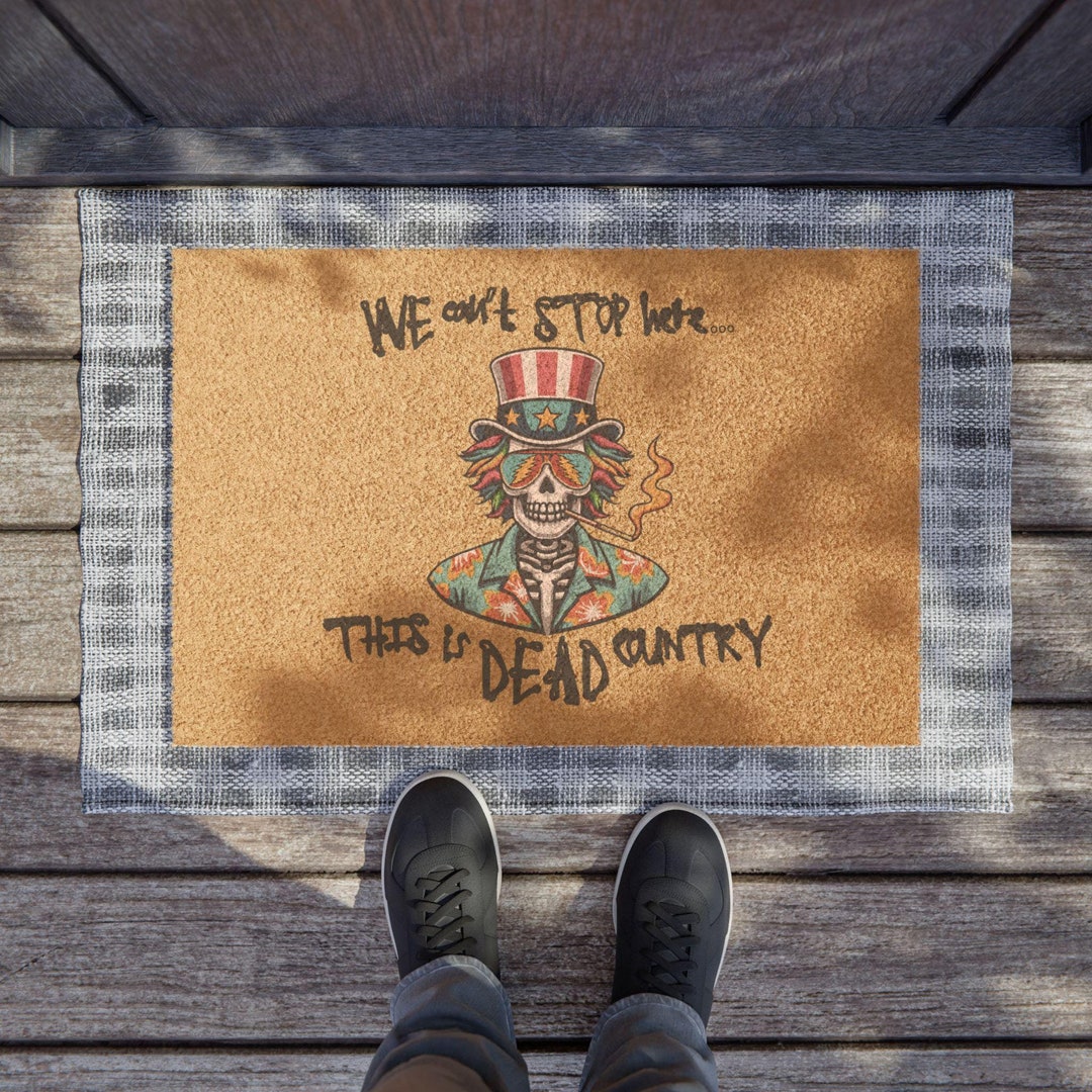 Grateful Dead Doormat Uncle Sam Dead Country Coir Mat Jam Band Rug - Etsy