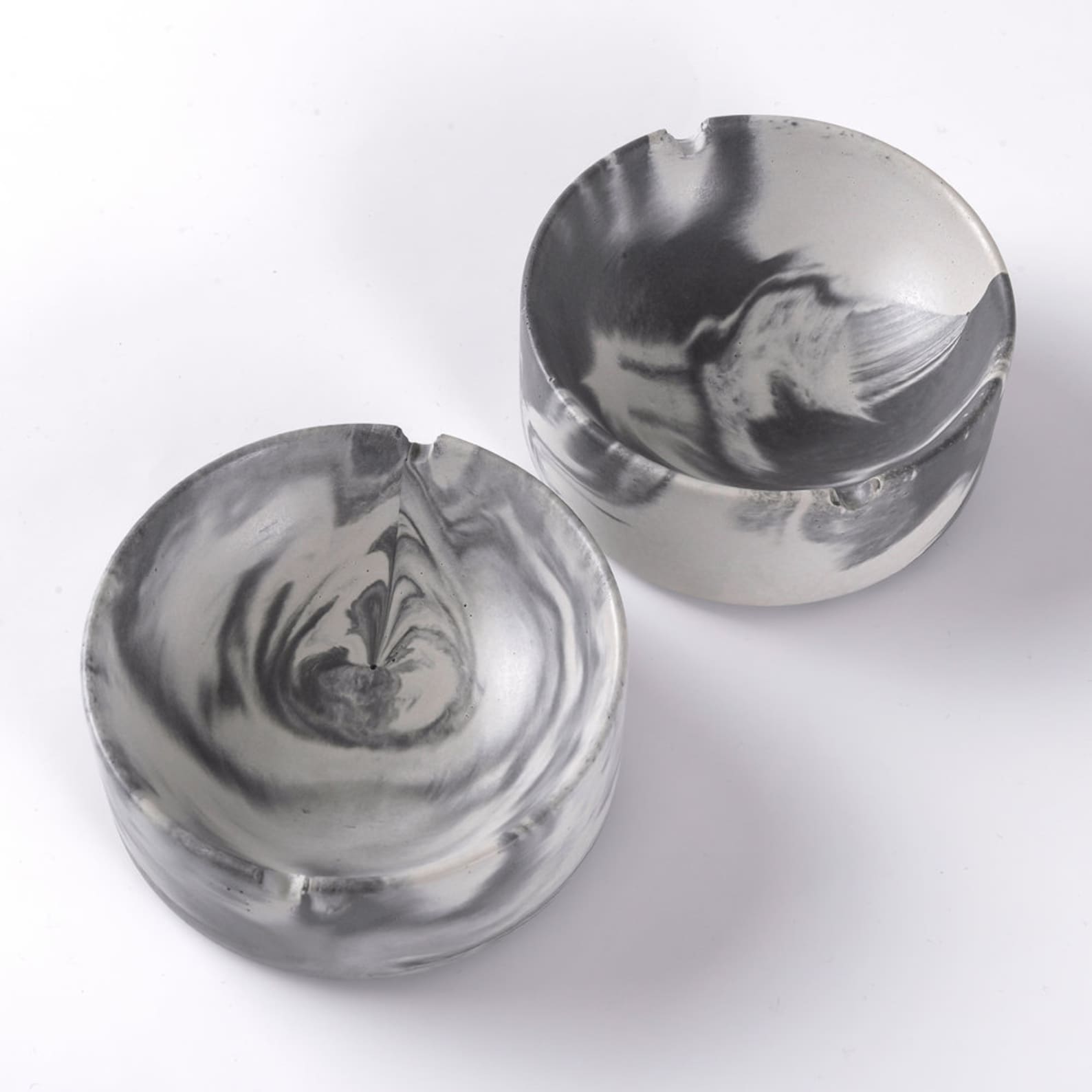 Concrete Round Bowl Ashtray Cement Ashtray unique Outdoor Ashtray for ...