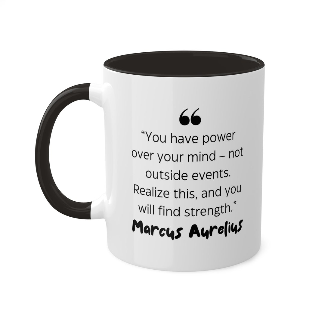 Marcus Aurelius Philosophy Mug Stoic Gift Philosopher Motivational ...