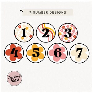 Classroom Labels, Retro Classroom Labels, Retro Classroom Decor, Groovy ...