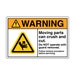 Moving Parts Sign, Danger, Caution, Warning, Hazard, Health & Safety ...