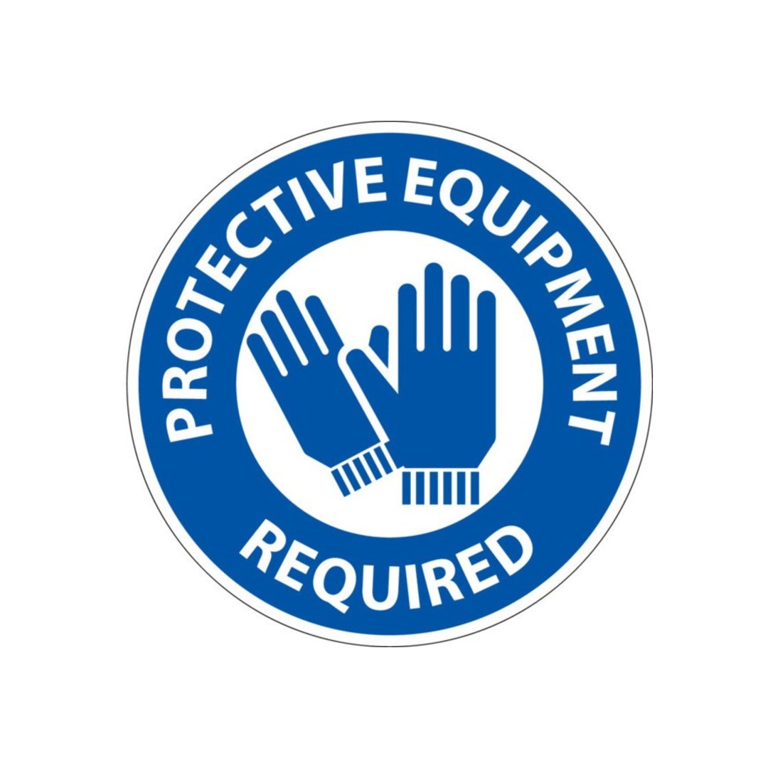 Safety Gloves Required Signs Collection, Danger, Caution, Warning ...