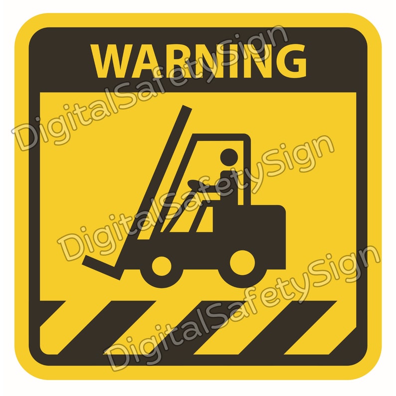 Forklift Truck Safety Signs Collection, FLT, Health & Safety Sign ...