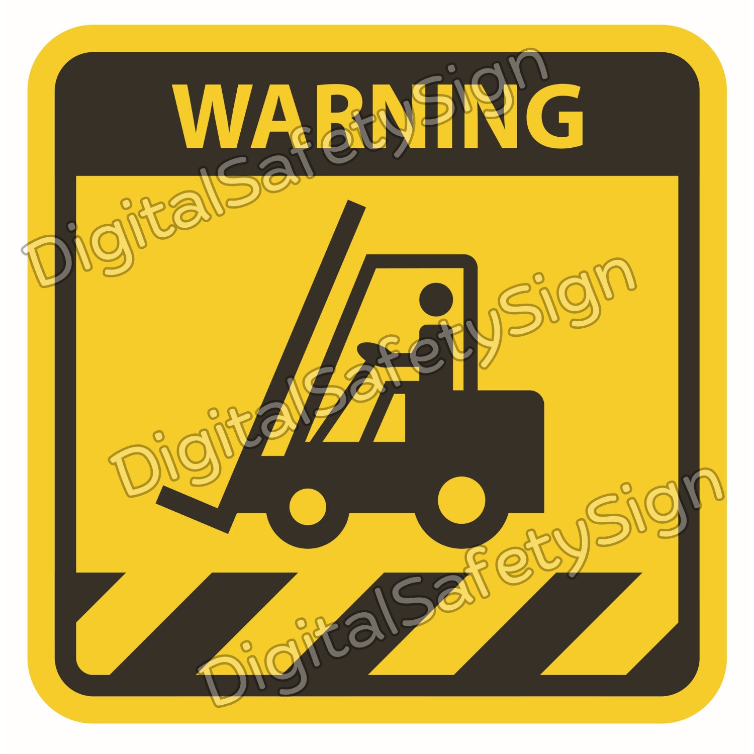 Forklift Truck Safety Signs Collection, FLT, Health & Safety Sign ...