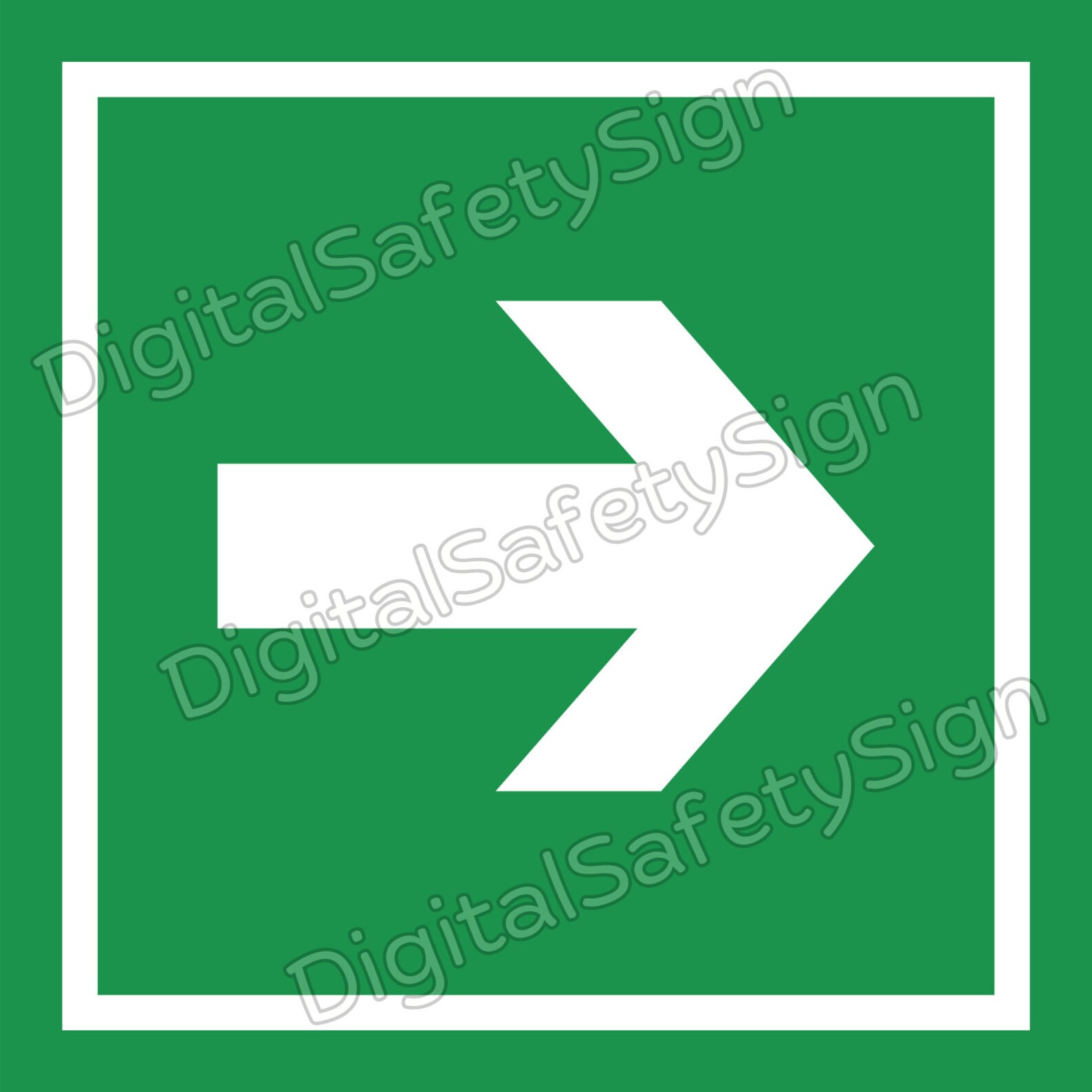 Right Fire Exit Arrow Sign, Danger, Caution, Warning, Hazard, Health ...