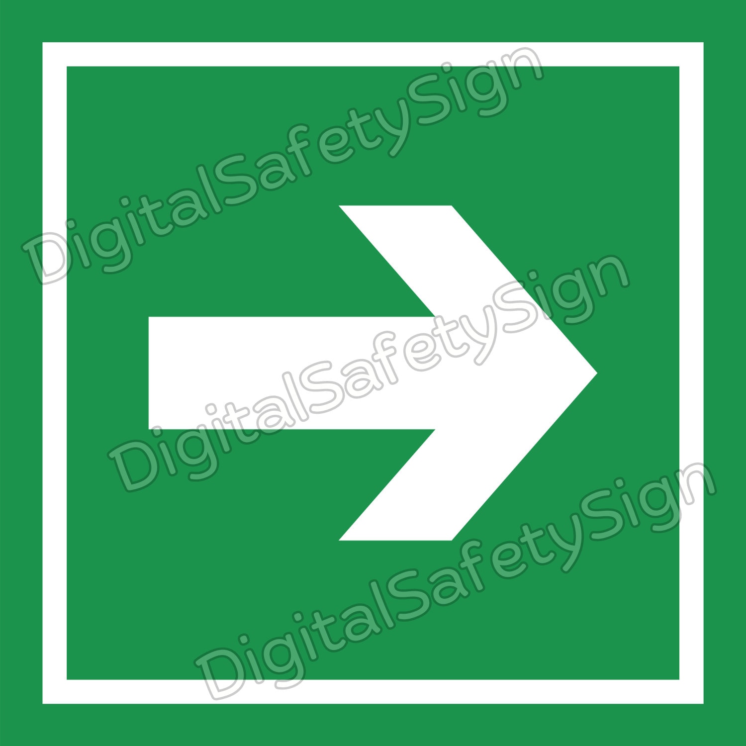 Right Fire Exit Arrow Sign, Danger, Caution, Warning, Hazard, Health ...