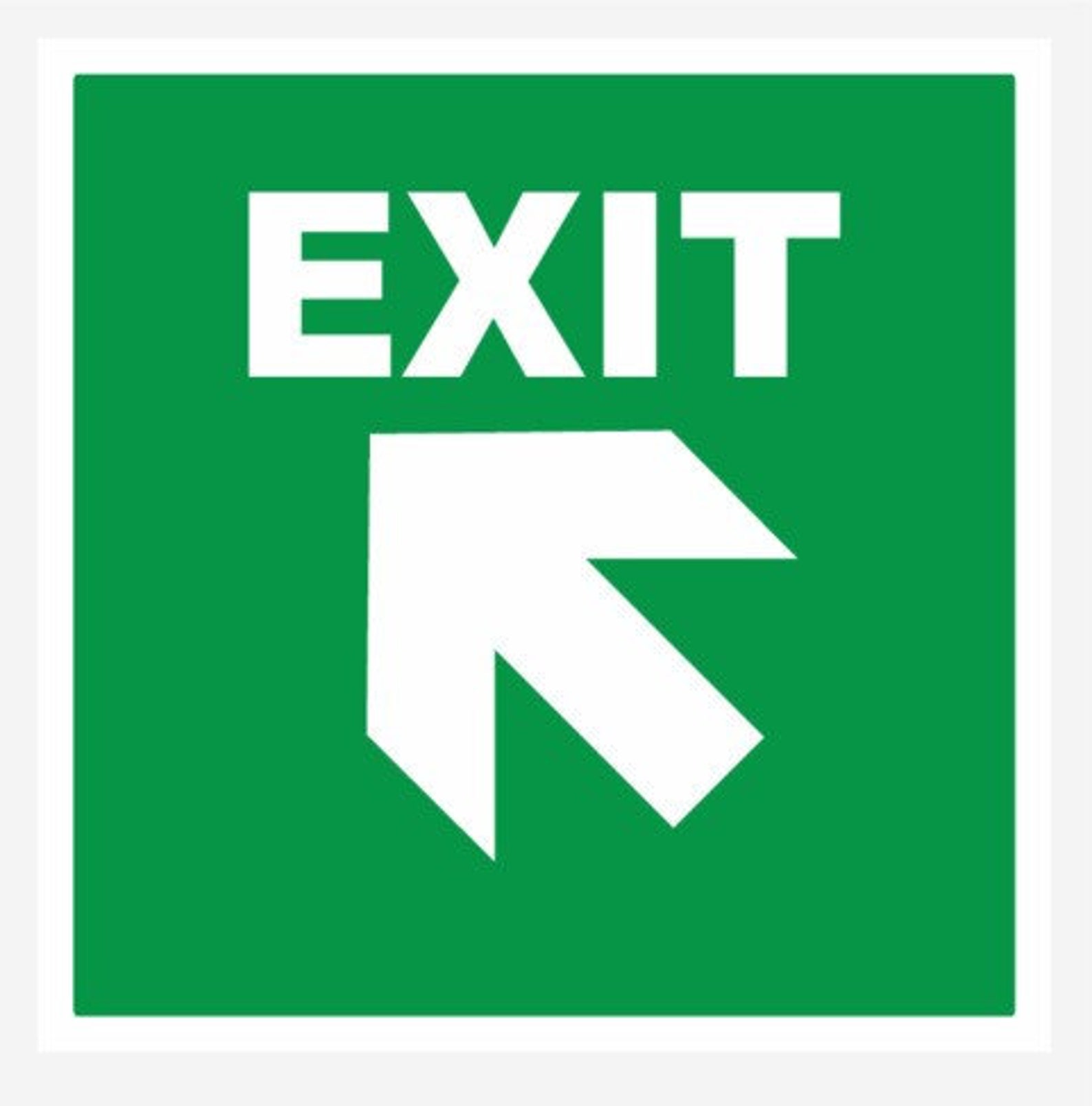 Fire Exit Arrow Signs Collection, Danger, Caution, Warning, Hazard ...
