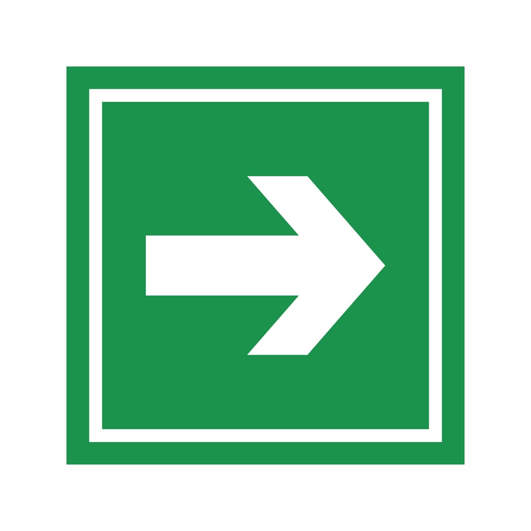 Right Fire Exit Arrow Sign Danger Caution Warning Hazard - Etsy