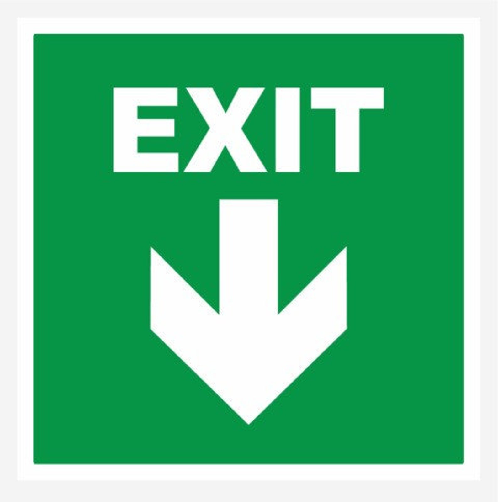 Fire Exit Arrow Signs Collection, Danger, Caution, Warning, Hazard ...