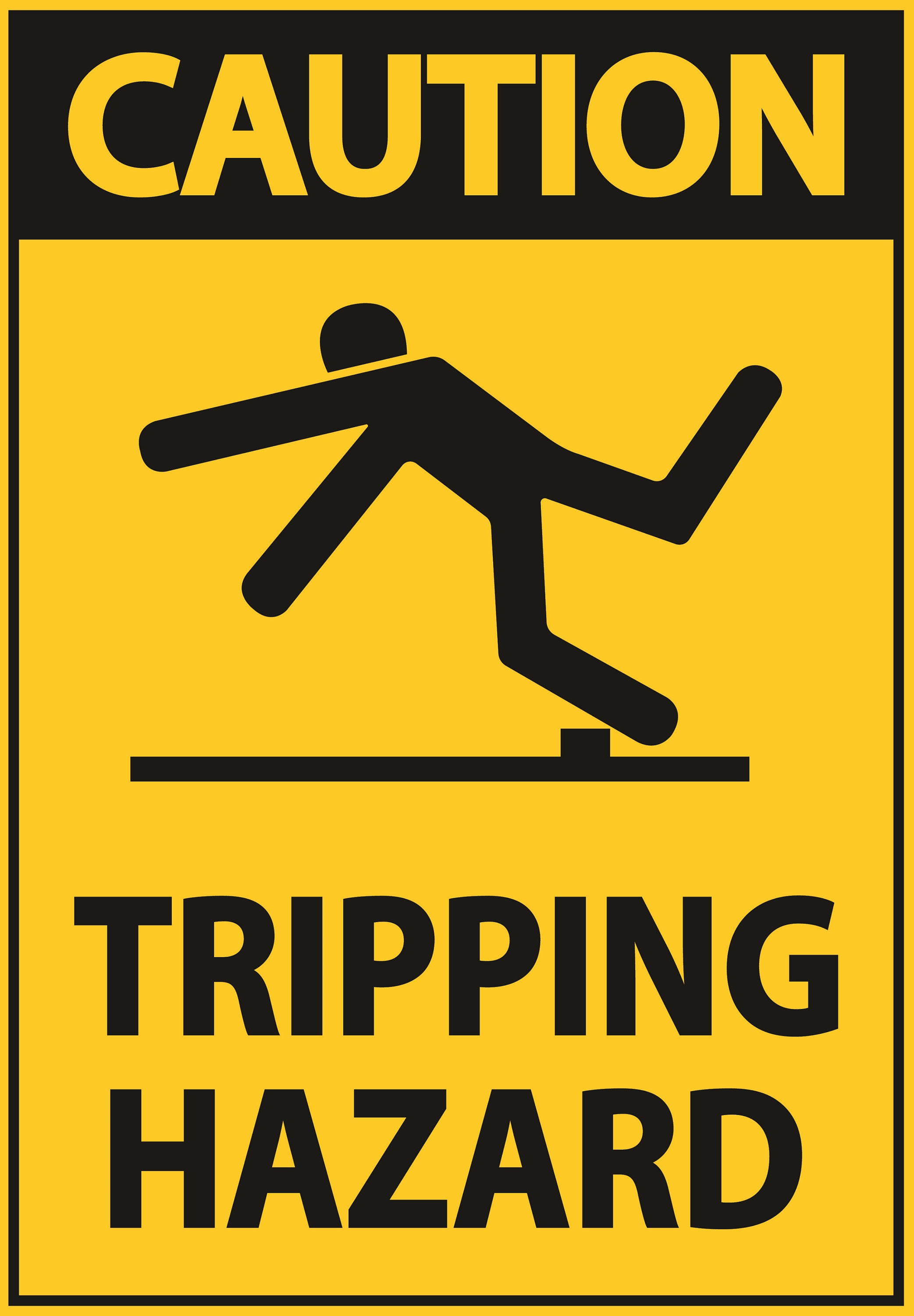 Tripping Hazard Safety Signs Collection Tripping Hazard - Etsy