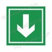 Down Fire Exit Arrow Sign, Danger, Caution, Warning, Hazard, Health ...