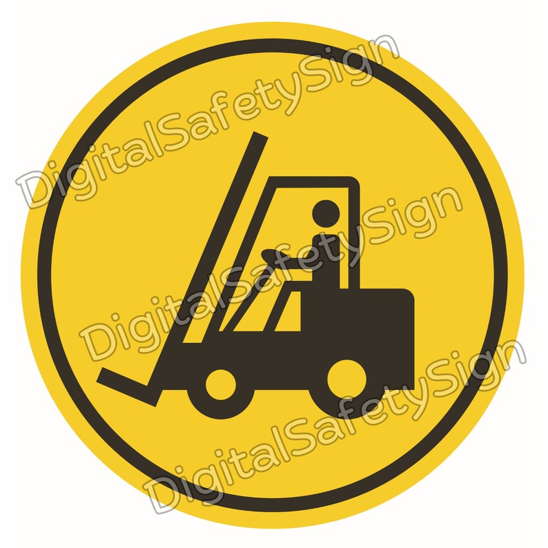 Forklift Truck Safety Signs Collection, FLT, Health & Safety Sign ...