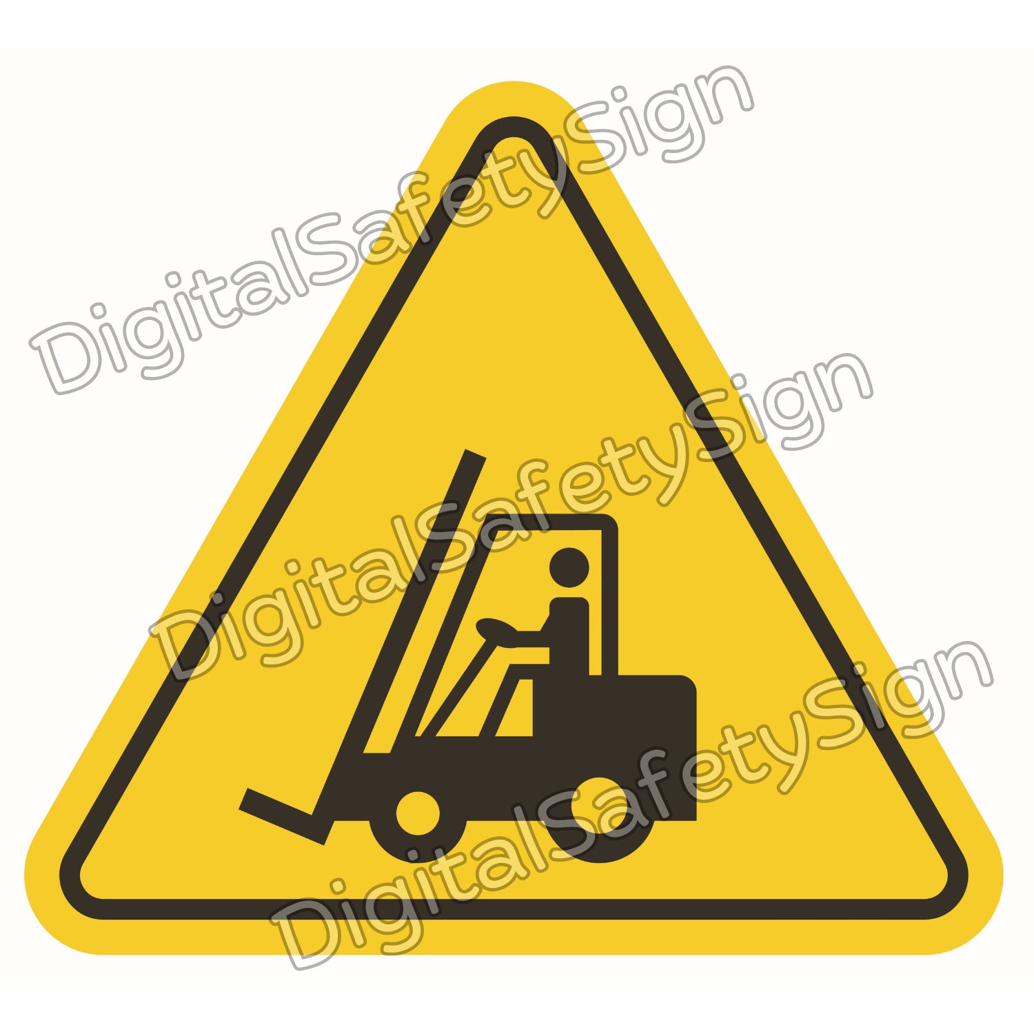 Forklift Truck Safety Signs Collection, FLT, Health & Safety Sign ...