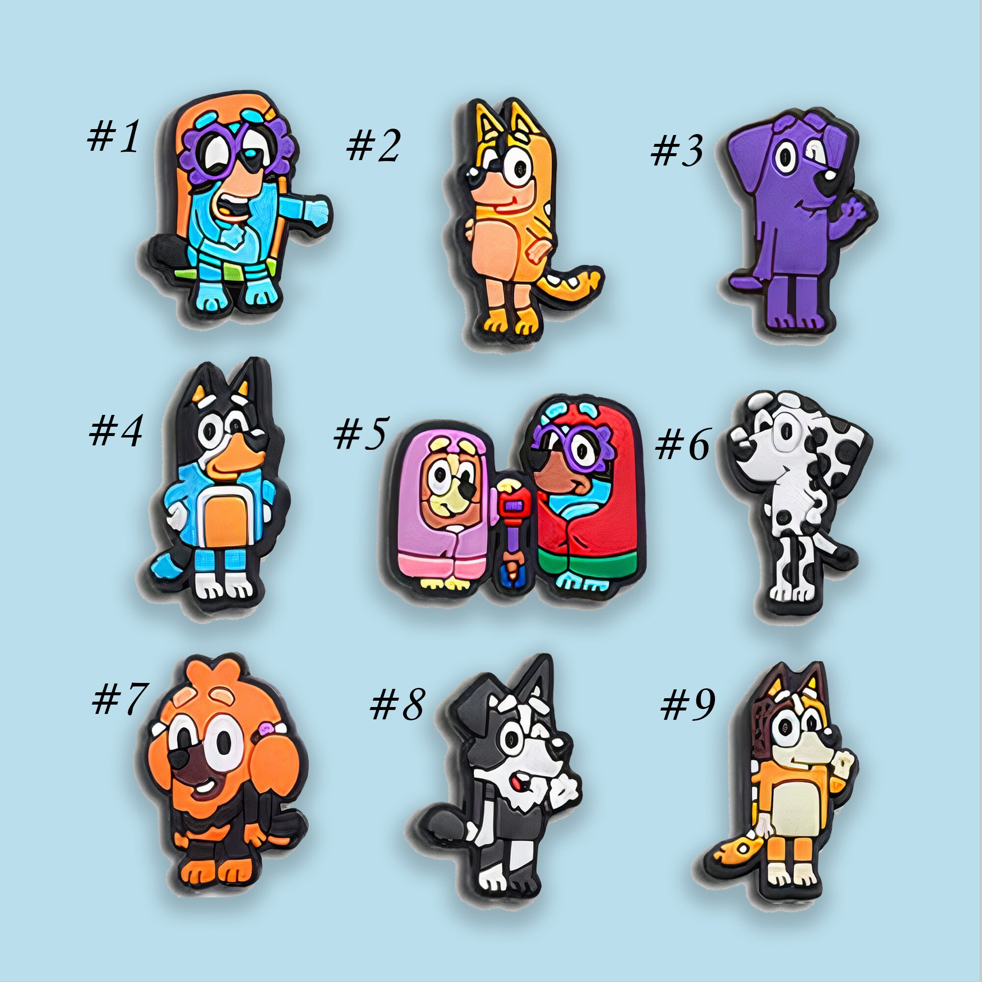 Bluey Croc Charms Bluey Croc Shoe Charms Gift for Kid - Etsy