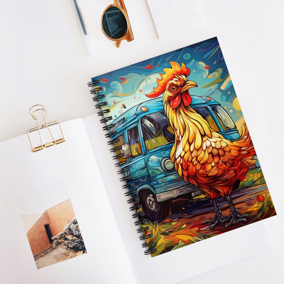 Chicken Notebook, Chicken Journal, Van Journal, Chicken Journal Gift ...