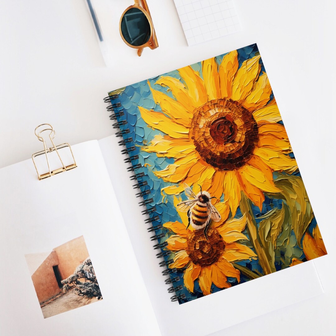 Sunflower Notebook, Sunflower Journal, Sunflower Journal Gift ...