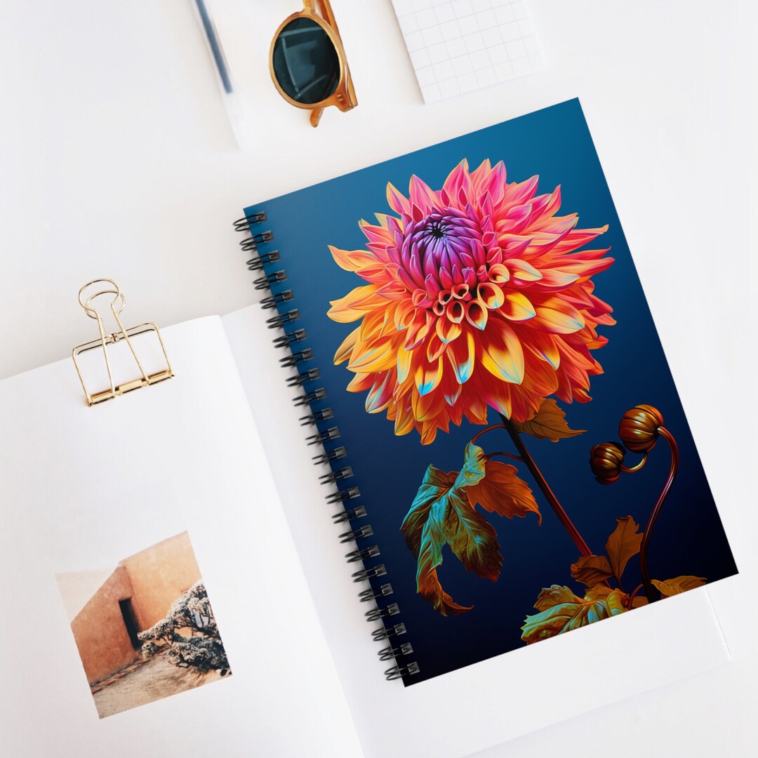Dahlia Notebook, Dahlia Journal, Dahlia Journal Gift, Homestead Journal ...