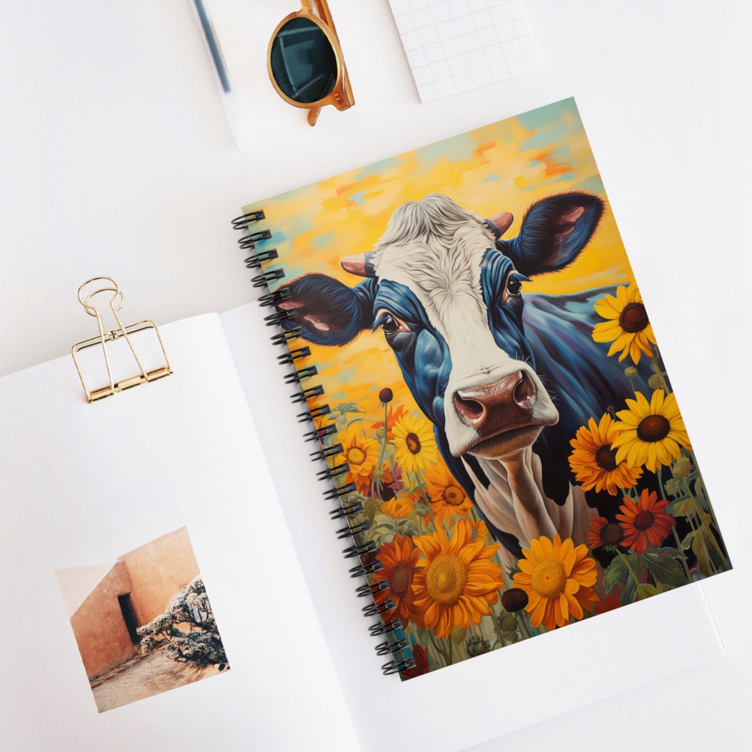 Cow Notebook, Cow Journal, Cow Journal Gift, Homestead Journal, Spiral ...