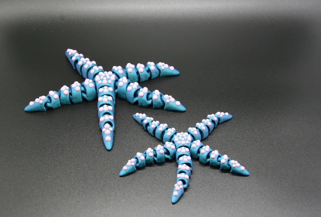Articulating Star Fish 3d Print Many Colors Available Articulated Star ...