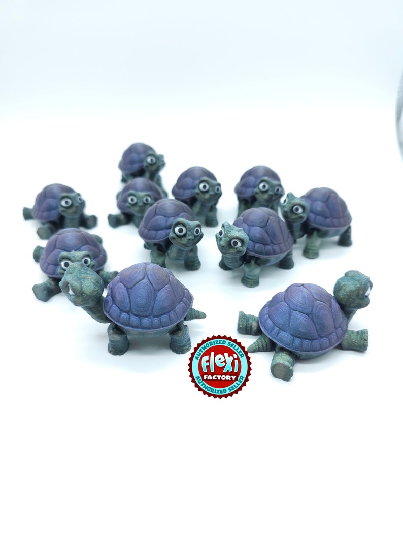 Articulating Turtle Party Favors 3d Printed Articulated Turtle Turtle ...