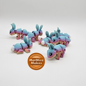 Baby Bunny Party Favors Articulating 3d Printed Articulated Bunny Bunny ...