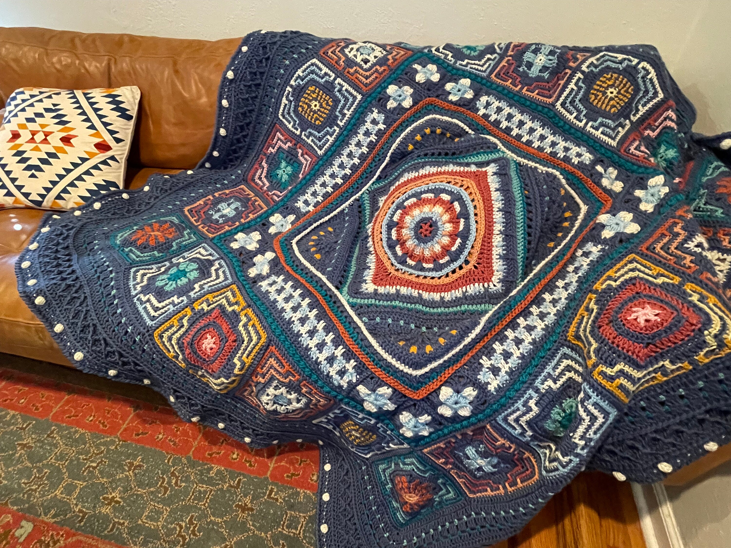 Moroccan Tile Afghan - Etsy