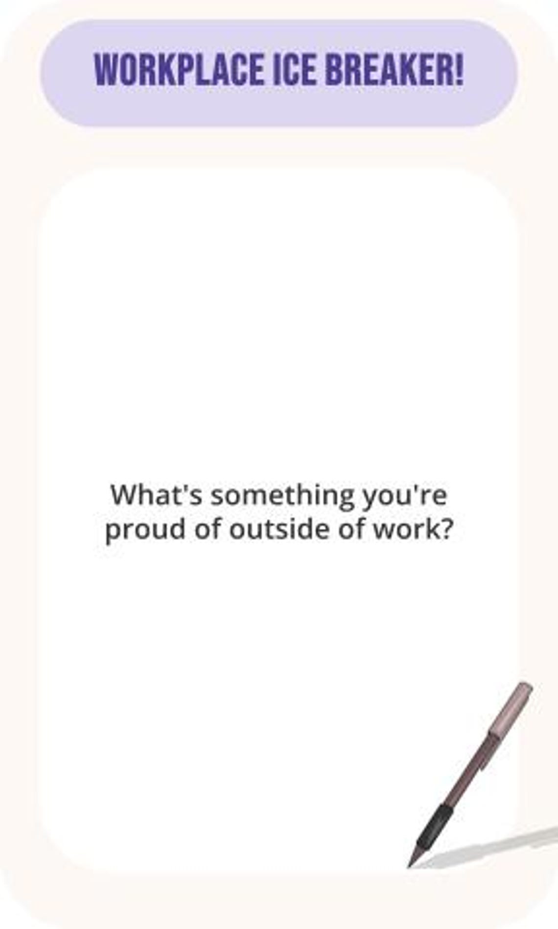Printable Workplace Icebreaker Card Game: 100 Fun Team Building ...
