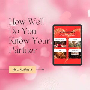 How Well Do You Know Your Partner A Couples' Game printable PDF Perfect ...