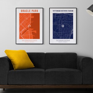 Custom Stadium Map Poster, Custom Stadium Print, Any Stadium Map Poster ...