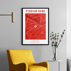 Custom Stadium Map Poster, Custom Stadium Print, Any Stadium Map Poster ...