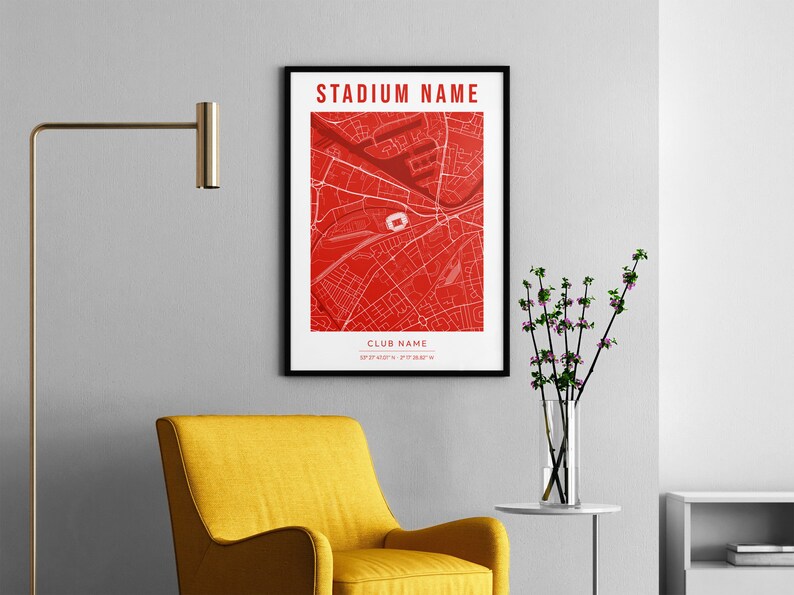 Custom Stadium Map Poster, Custom Stadium Print, Any Stadium Map Poster ...