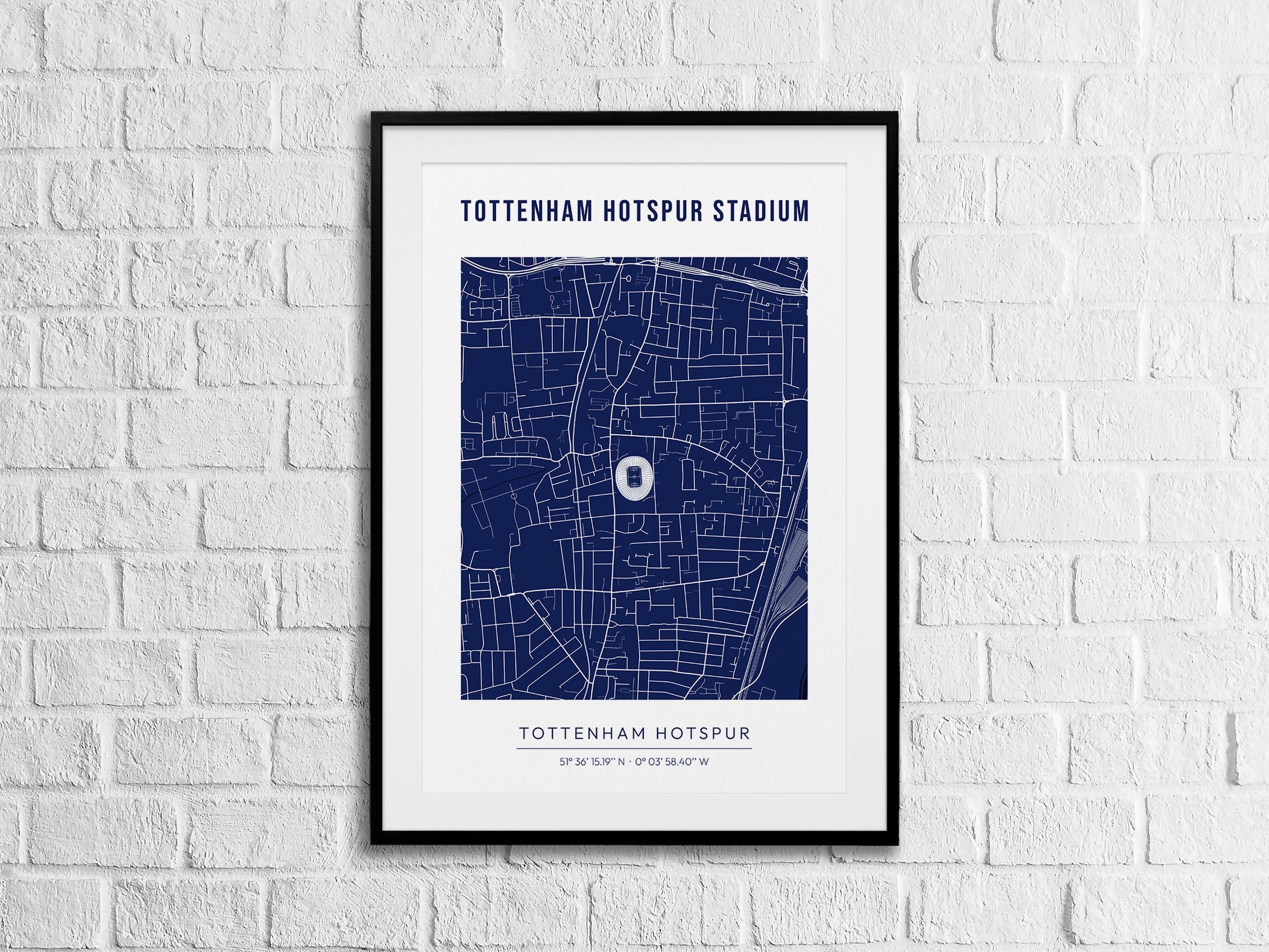 Tottenham Hotspur Stadium Map Poster, Tottenham Stadium Map Print ...