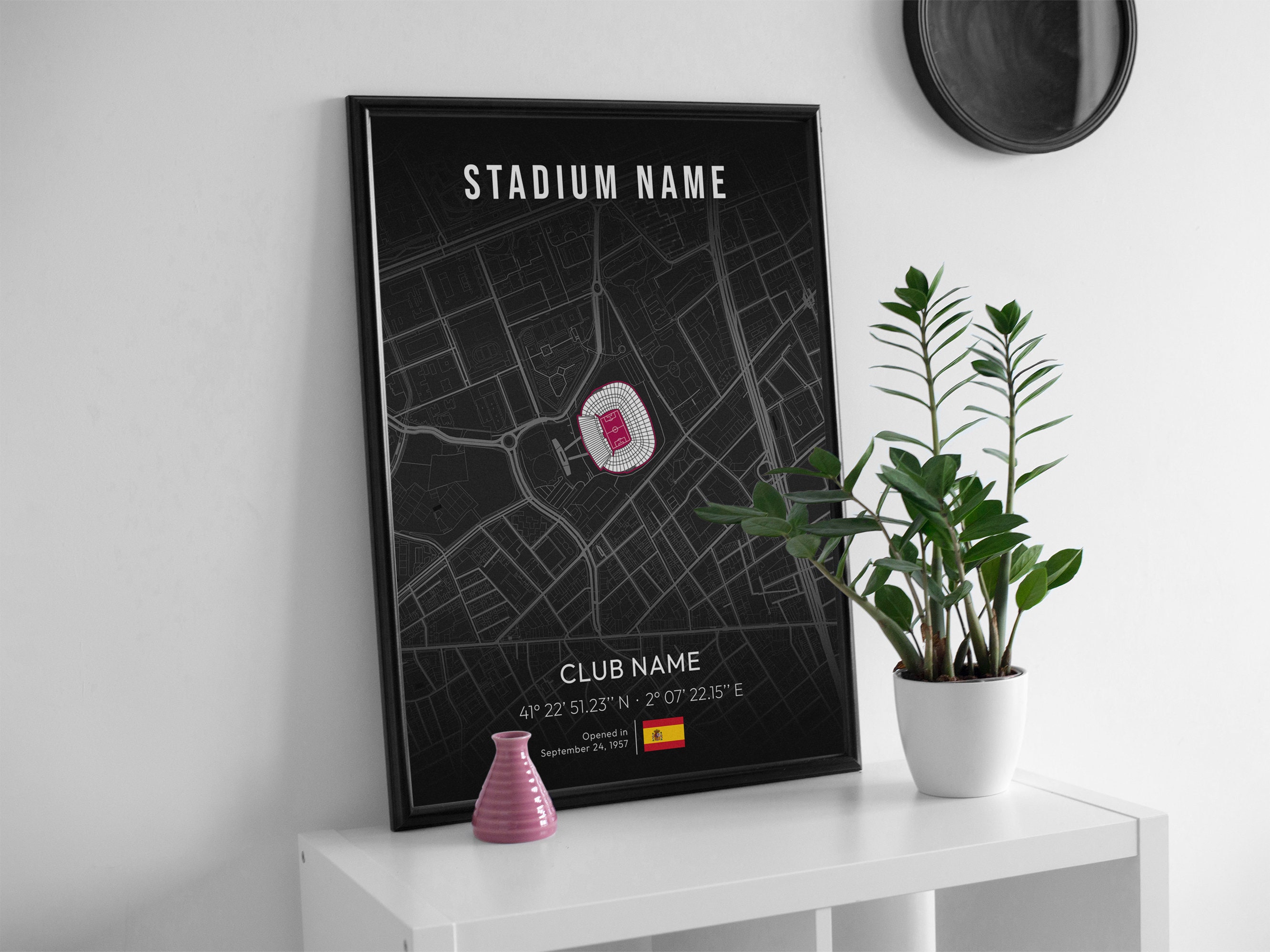 Custom Stadium Map Poster, Custom Stadium Print, Football Map Poster ...